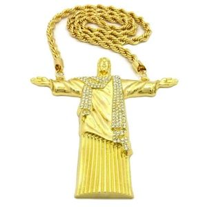 Accessories | Mens Hip Hop Rapper Style Large Jesusthe Redeem | Poshmark